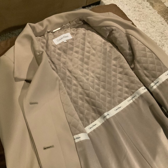 Calvin Klein | Jackets & Coats | Calvin Klein Tan M Trench Normcore ...